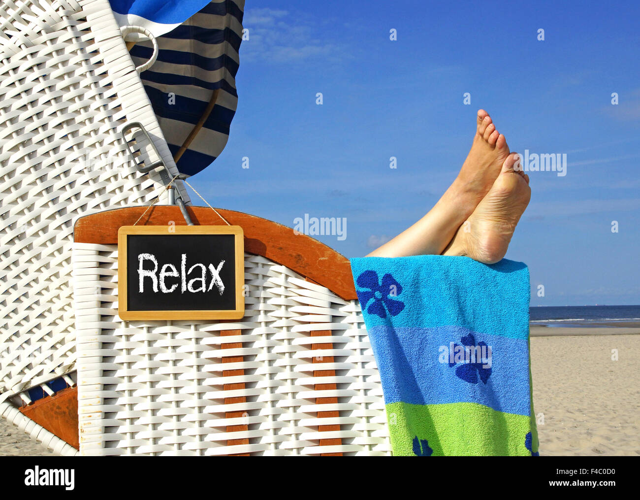 Relax at the Beach Stock Photo - Alamy
