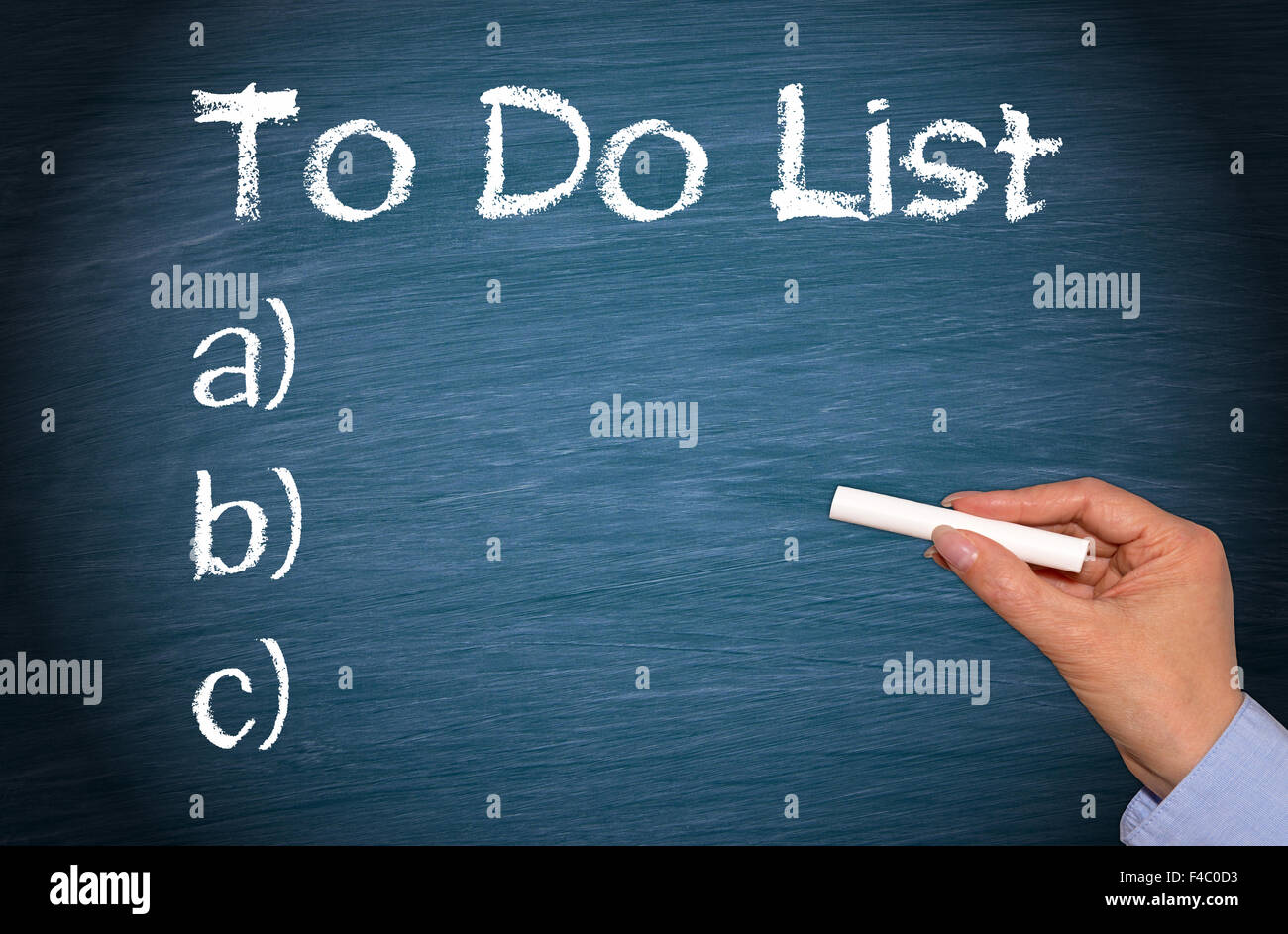 To Do List Stock Photo - Alamy