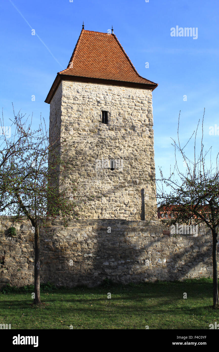 city walls in Staßfurt Stock Photo - Alamy