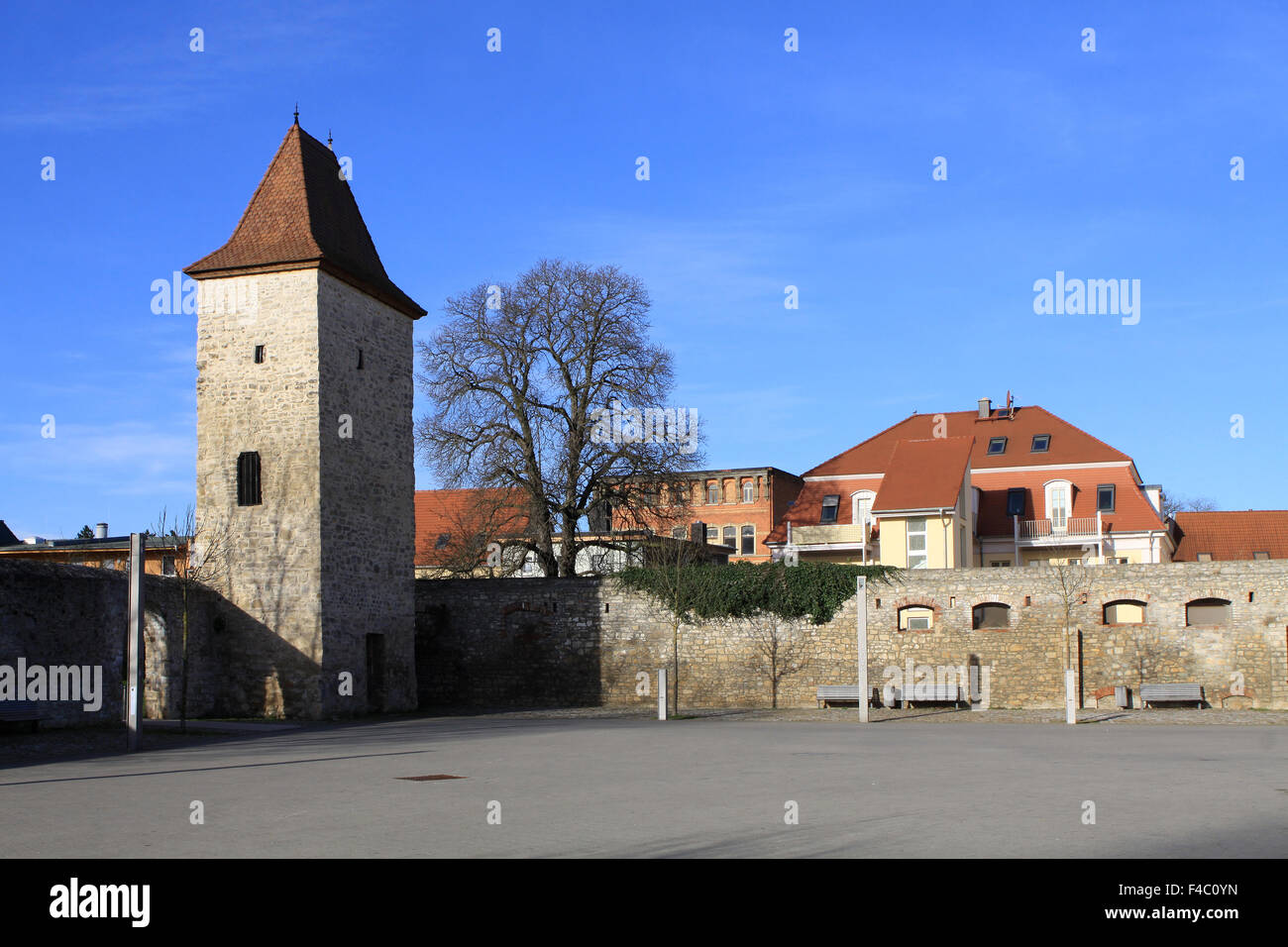 city walls in Staßfurt Stock Photo - Alamy