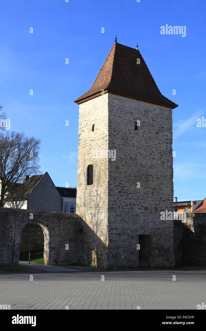 city walls in Staßfurt Stock Photo - Alamy