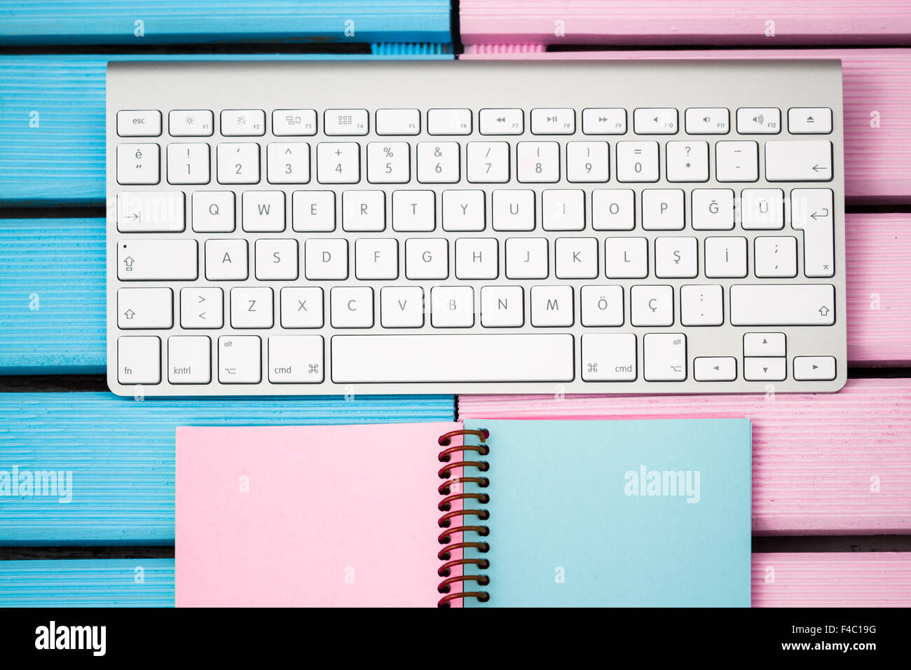 Wireless modern computer keyboard with the Turkish alphabet and ...