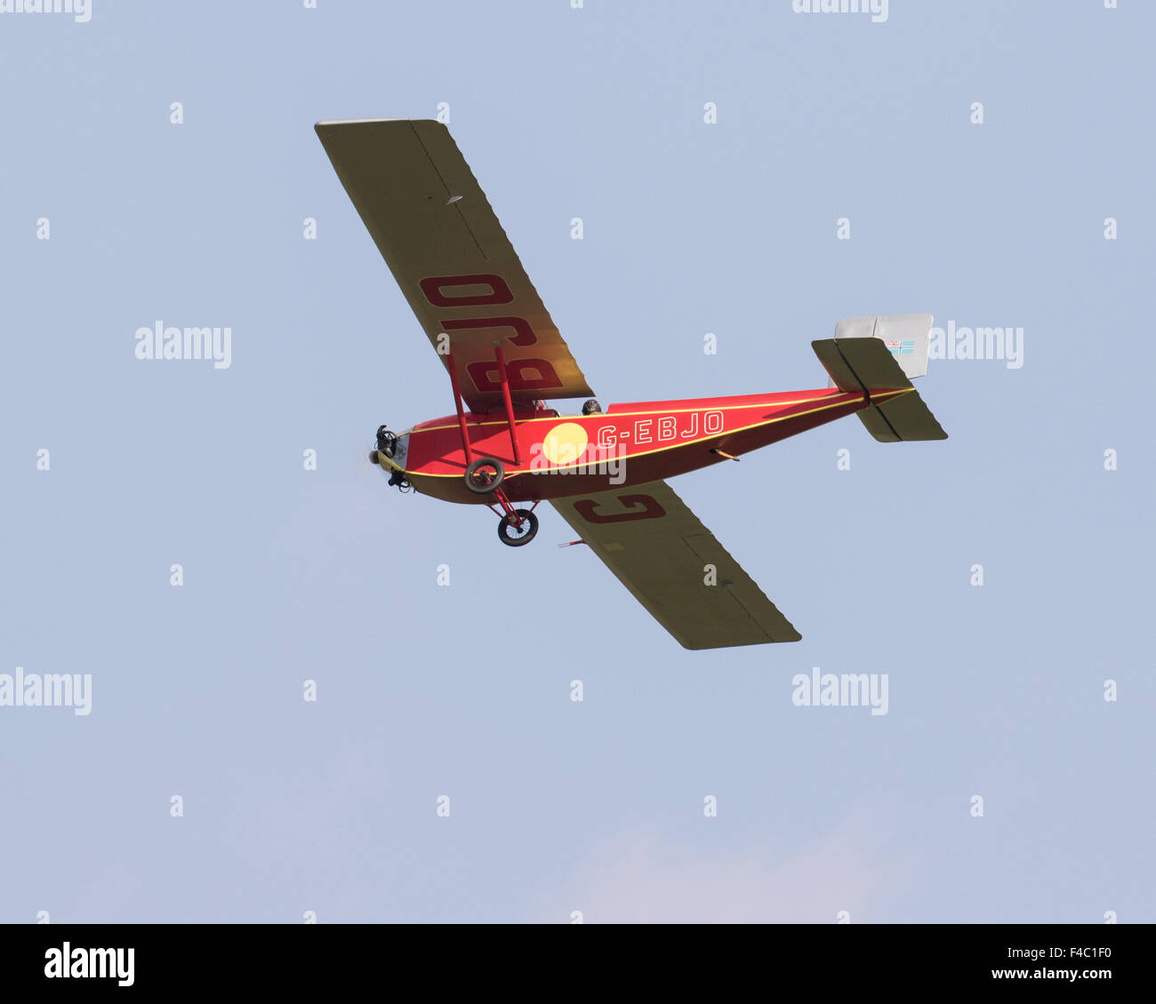 ANEC II vintage aircraft flying at the Shuttleworth Trust in October ...