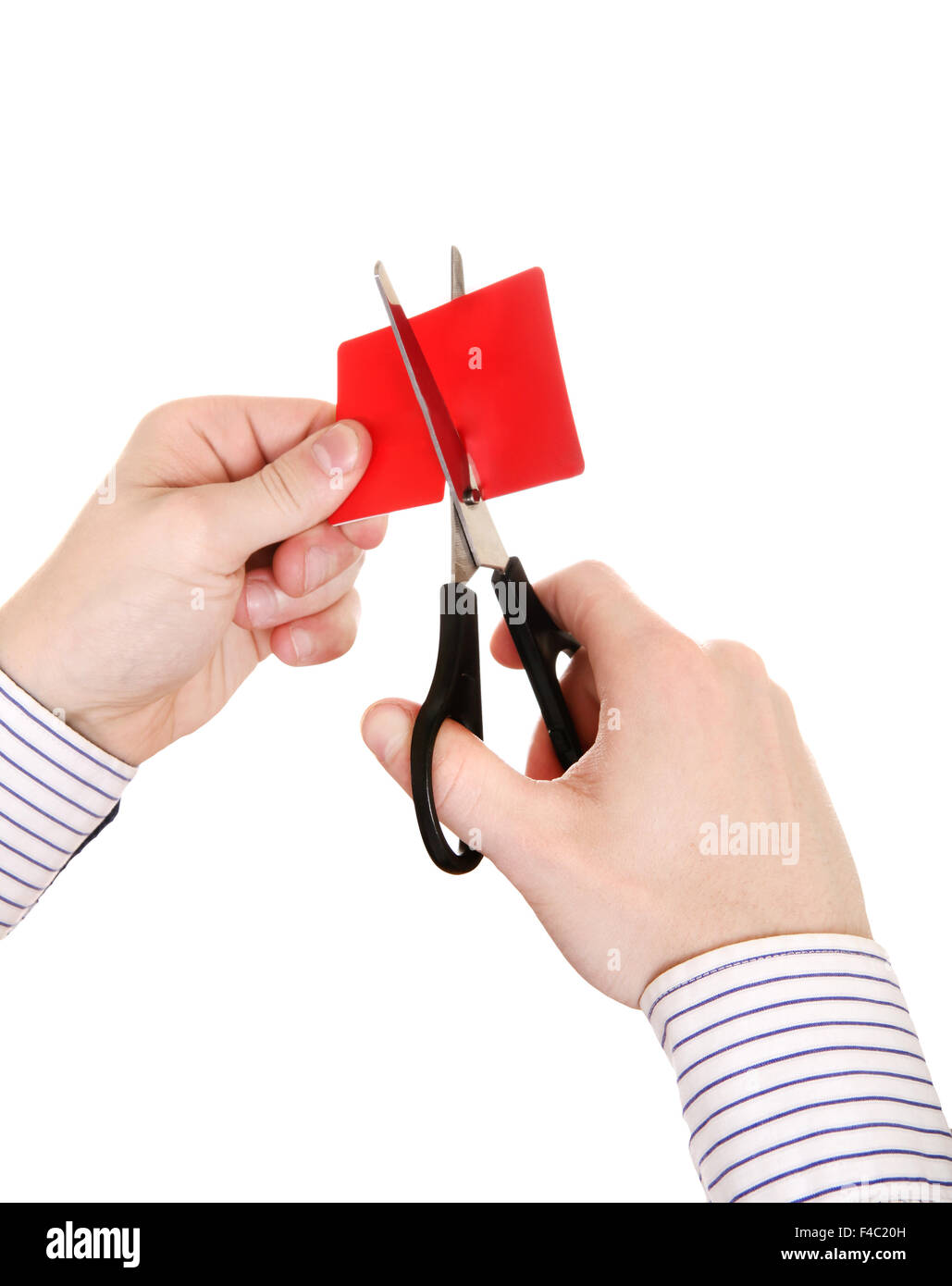 Cutting up credit card scissors hi-res stock photography and images - Alamy