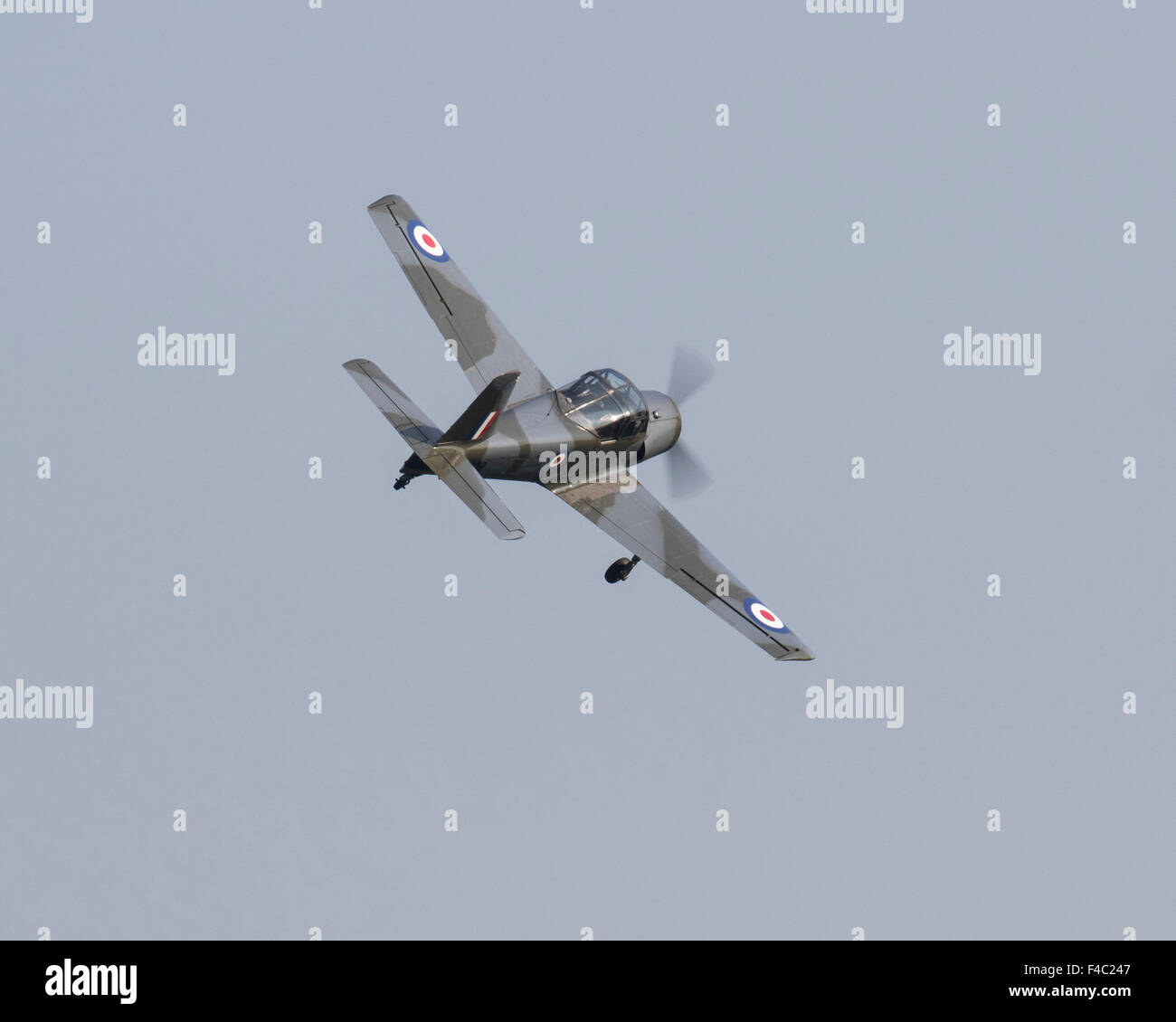 Percival P.56 Provost aircraft flying at the Shuttleworth Trust Stock ...