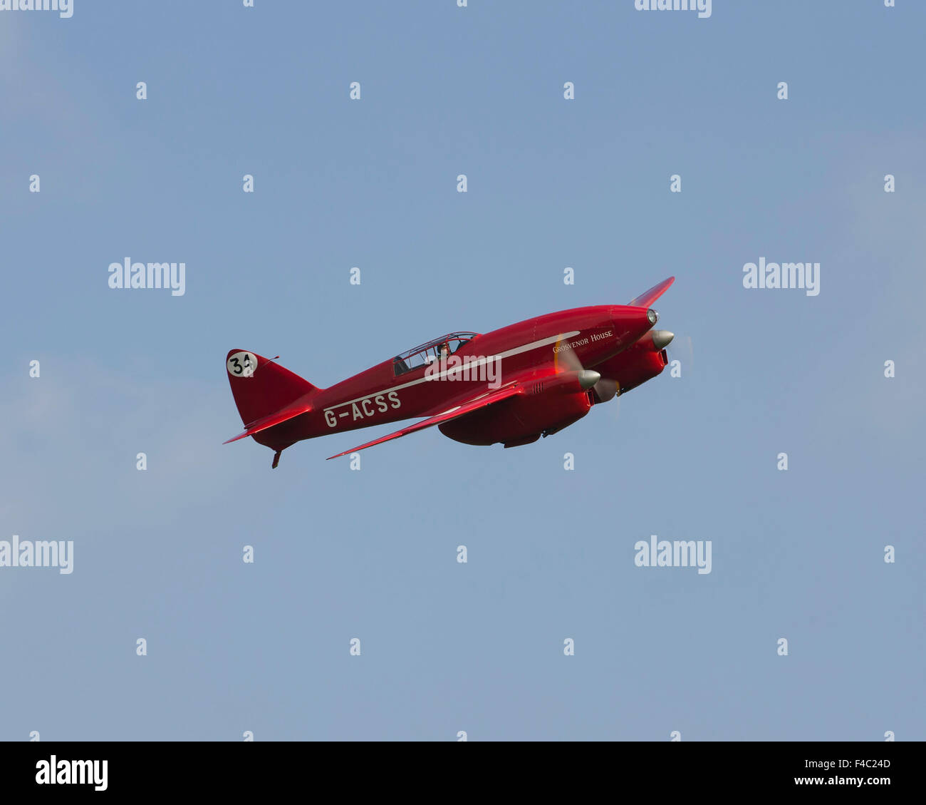 Restored De Havilland DH88 "Comet Racer" G-ACSS "Grosvenor House ...