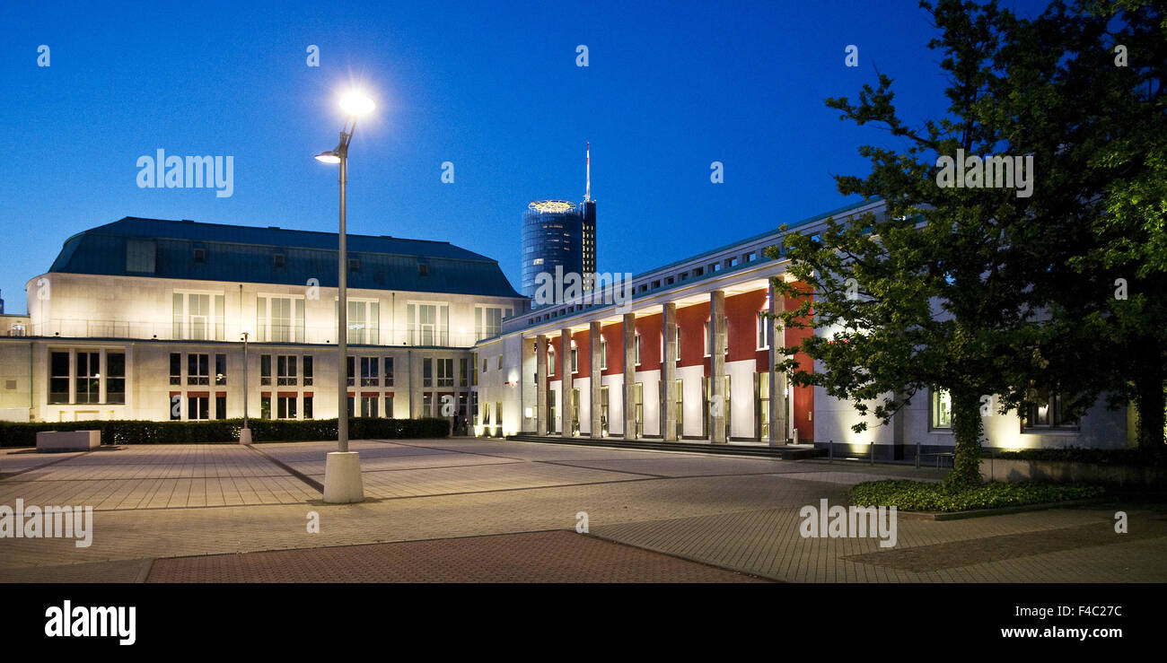 Hall building and RWE Tower, Essen, Germany Stock Photo - Alamy