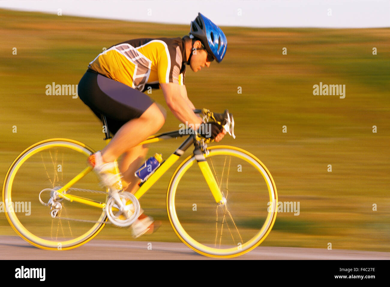 Bicycling man on bicycle hi-res stock photography and images - Alamy