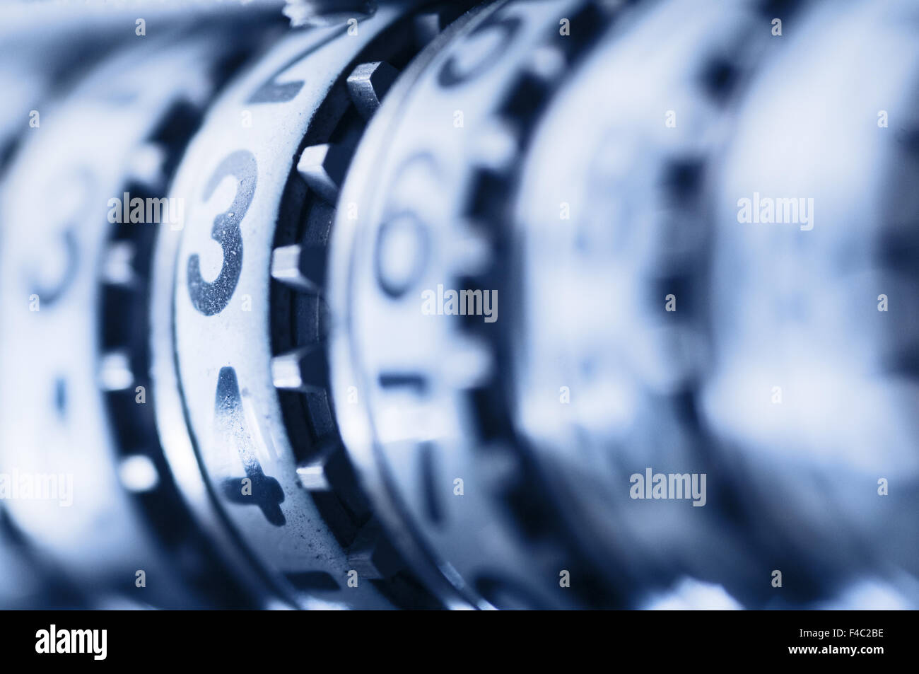 counter rolls blue Stock Photo - Alamy