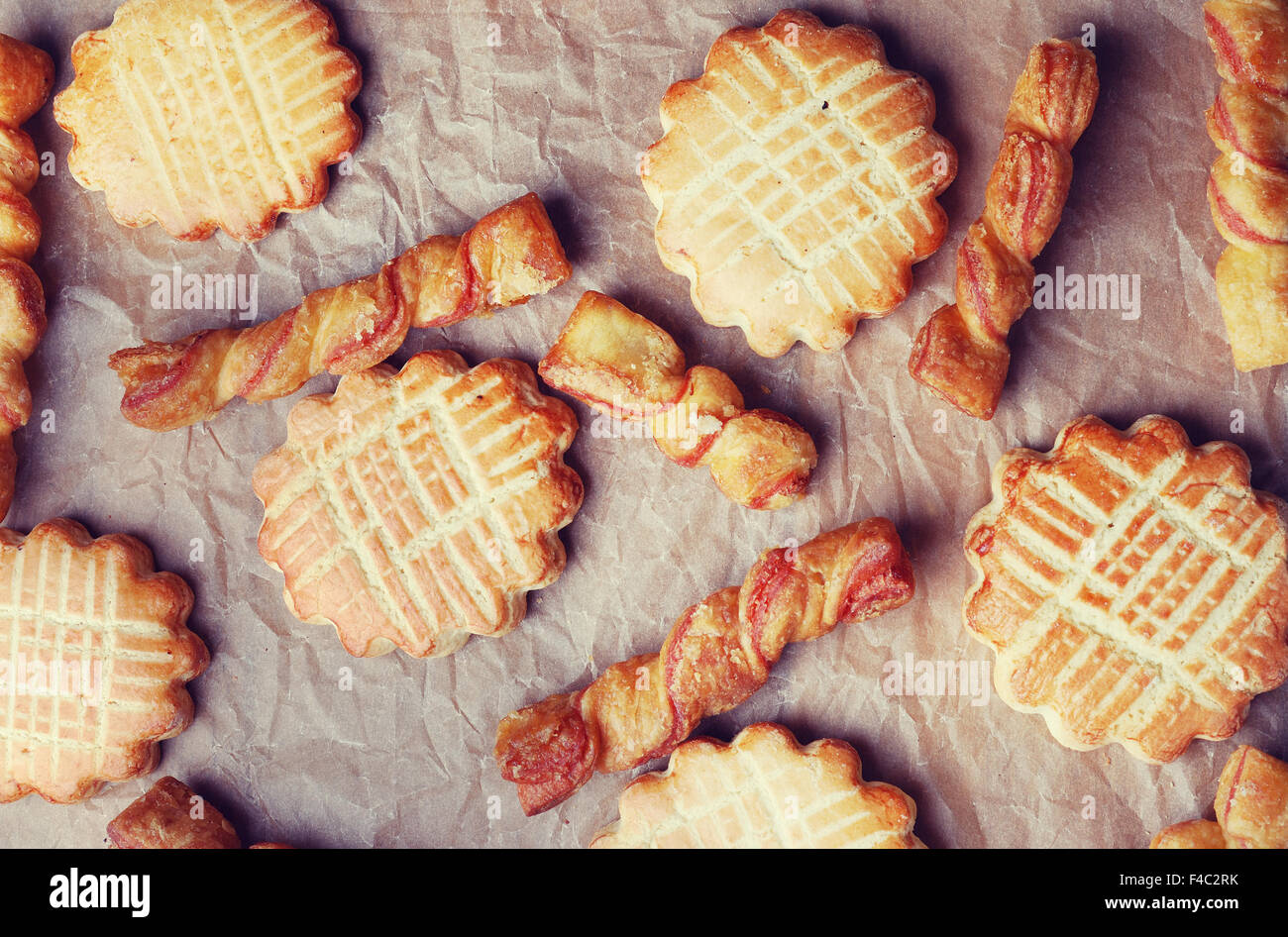 Group of sweet tasty cookies Stock Photo - Alamy