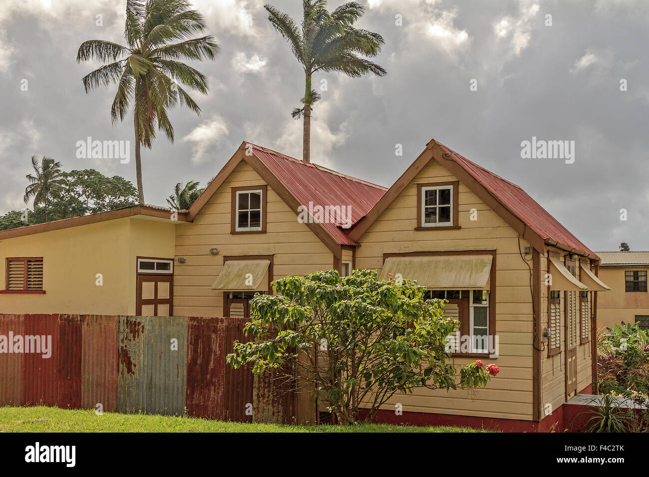 Chattel houses Barbados West Indies Stock Photo - Alamy