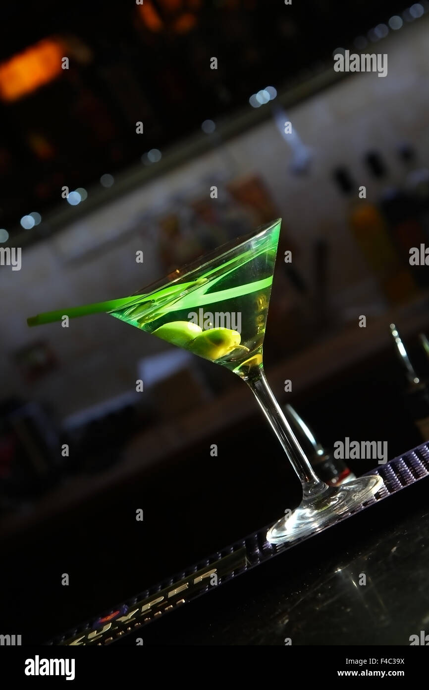alcohol drinks on bar. cocktail Stock Photo - Alamy