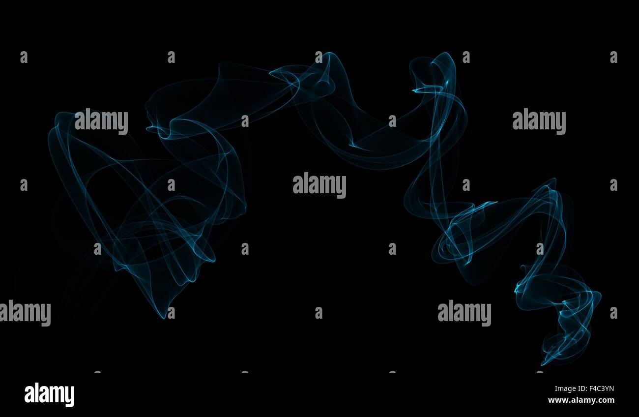 Smoke line on black Stock Photo - Alamy