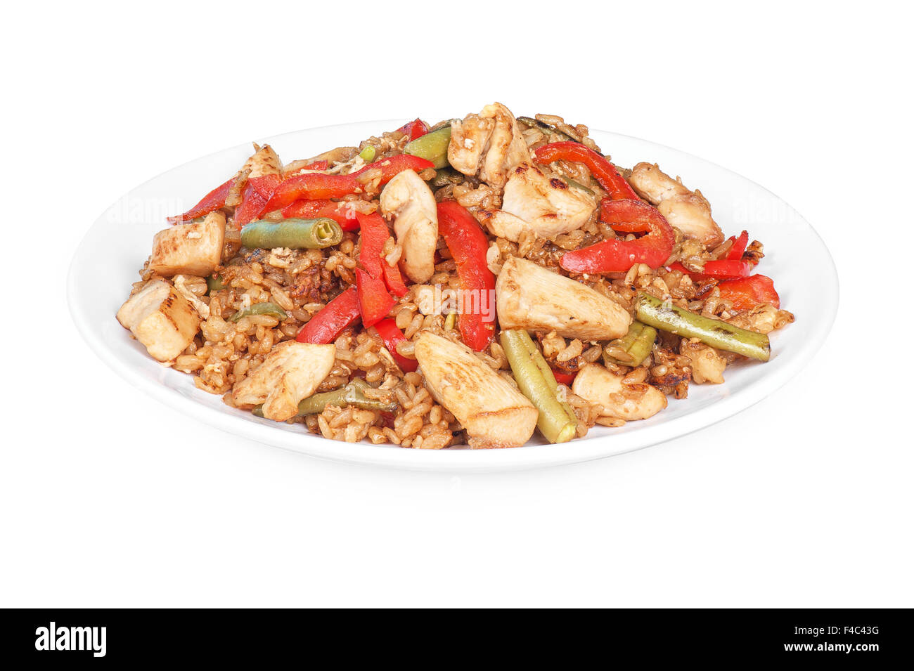 Rice chicken vegetable Stock Photo - Alamy