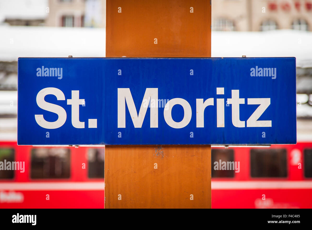 St moritz sign hi-res stock photography and images - Alamy