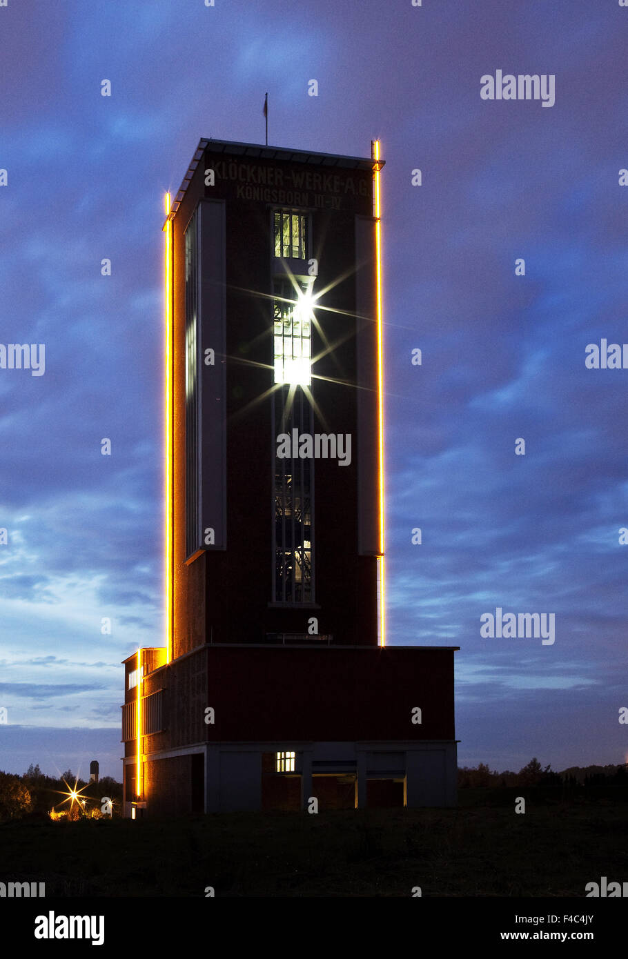 Mining tower Koenigsborn 3/4, Boenen, Germany Stock Photo - Alamy