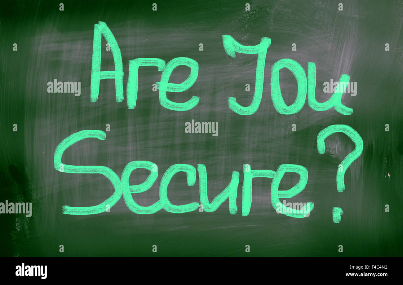 Are You Secure Concept Stock Photo - Alamy