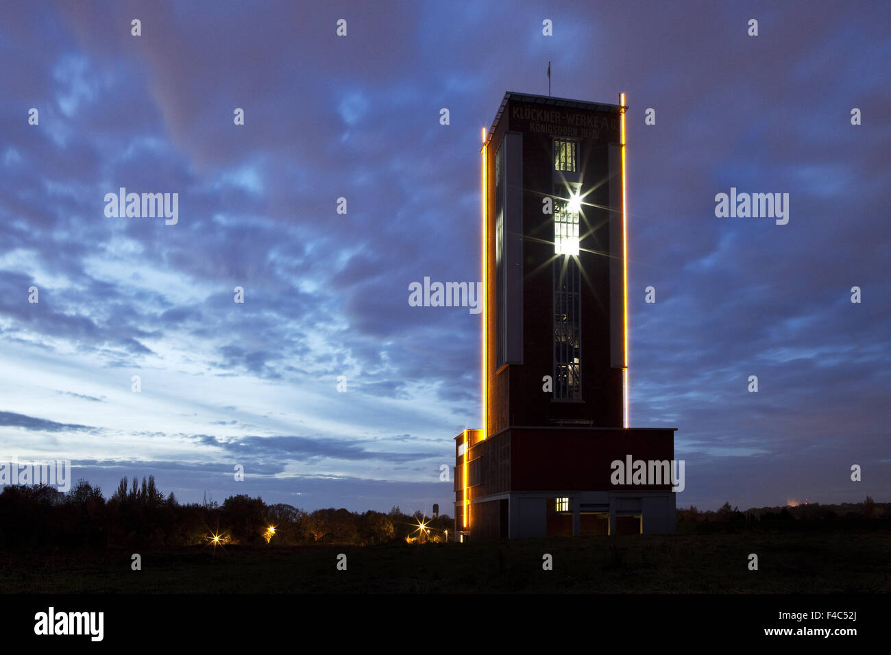 Mining tower Koenigsborn 3/4, Boenen, Germany Stock Photo - Alamy