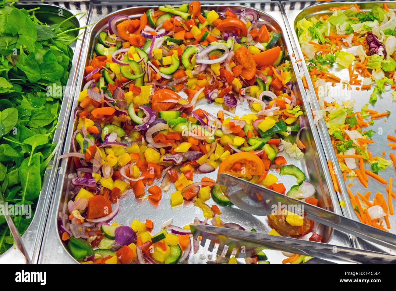 Colourful salad buffet Stock Photo - Alamy