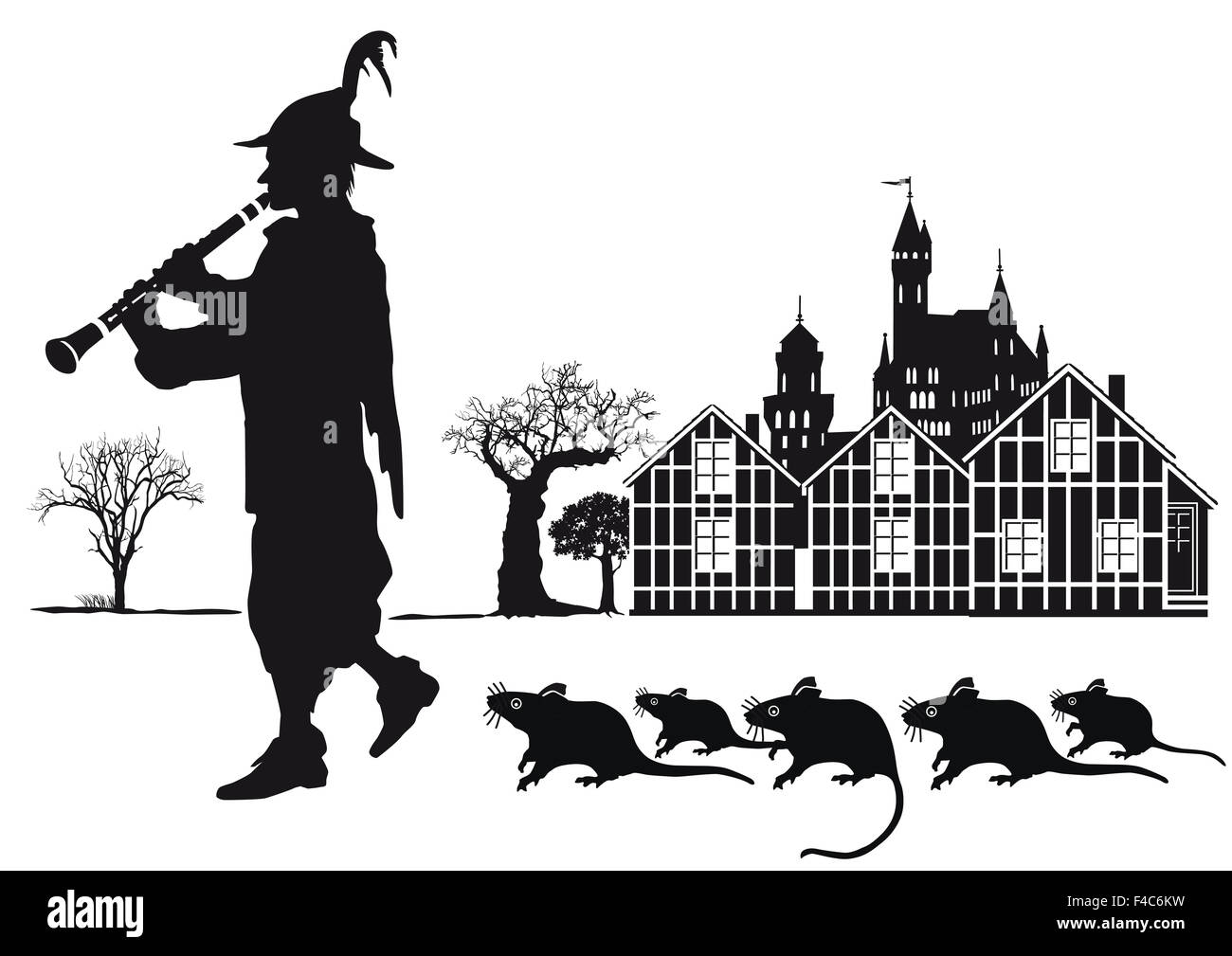 Pied piper Cut Out Stock Images & Pictures - Alamy