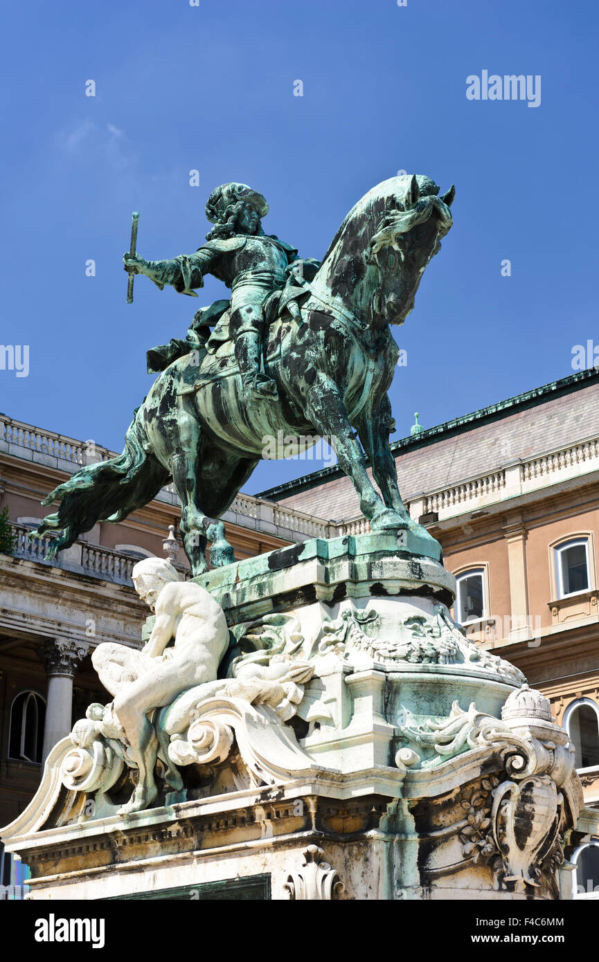 Prince Eugene Statue at the Royal Palace, Budapest, Hungary Stock Photo ...