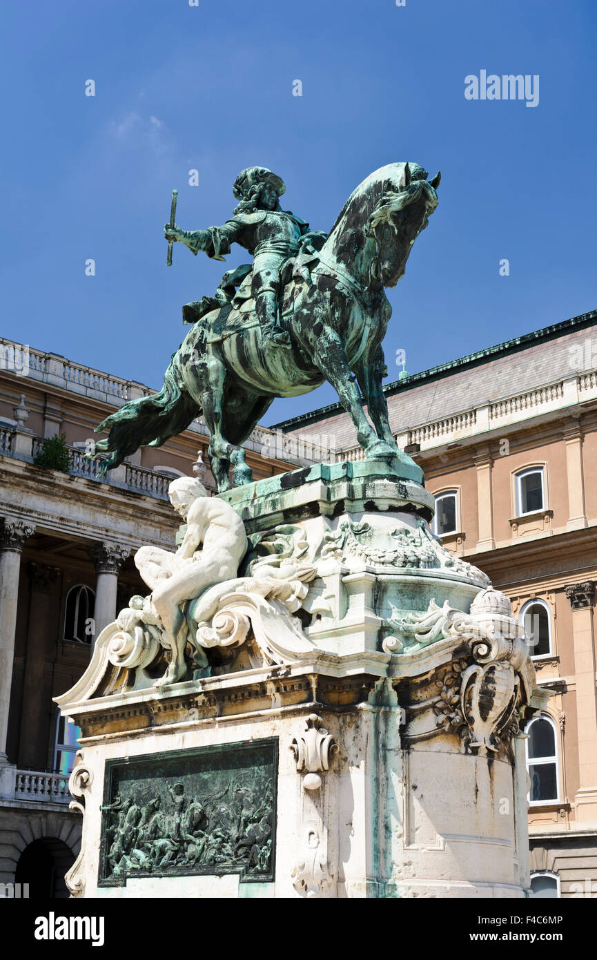 Prince Eugene Statue at the Royal Palace, Budapest, Hungary Stock Photo ...