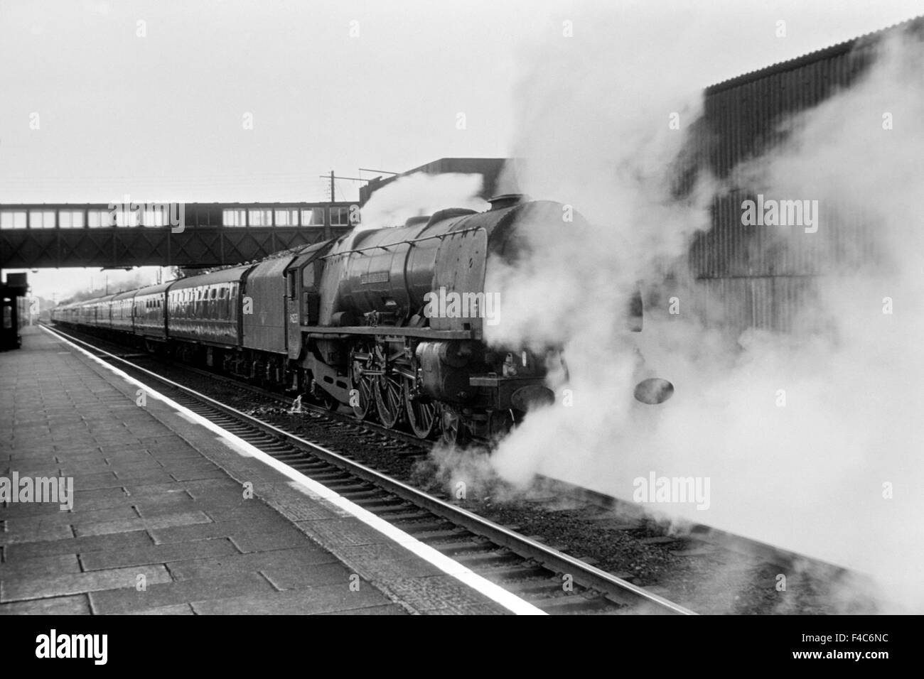 original british rail steam loco number 46235 city of birmingham on ...