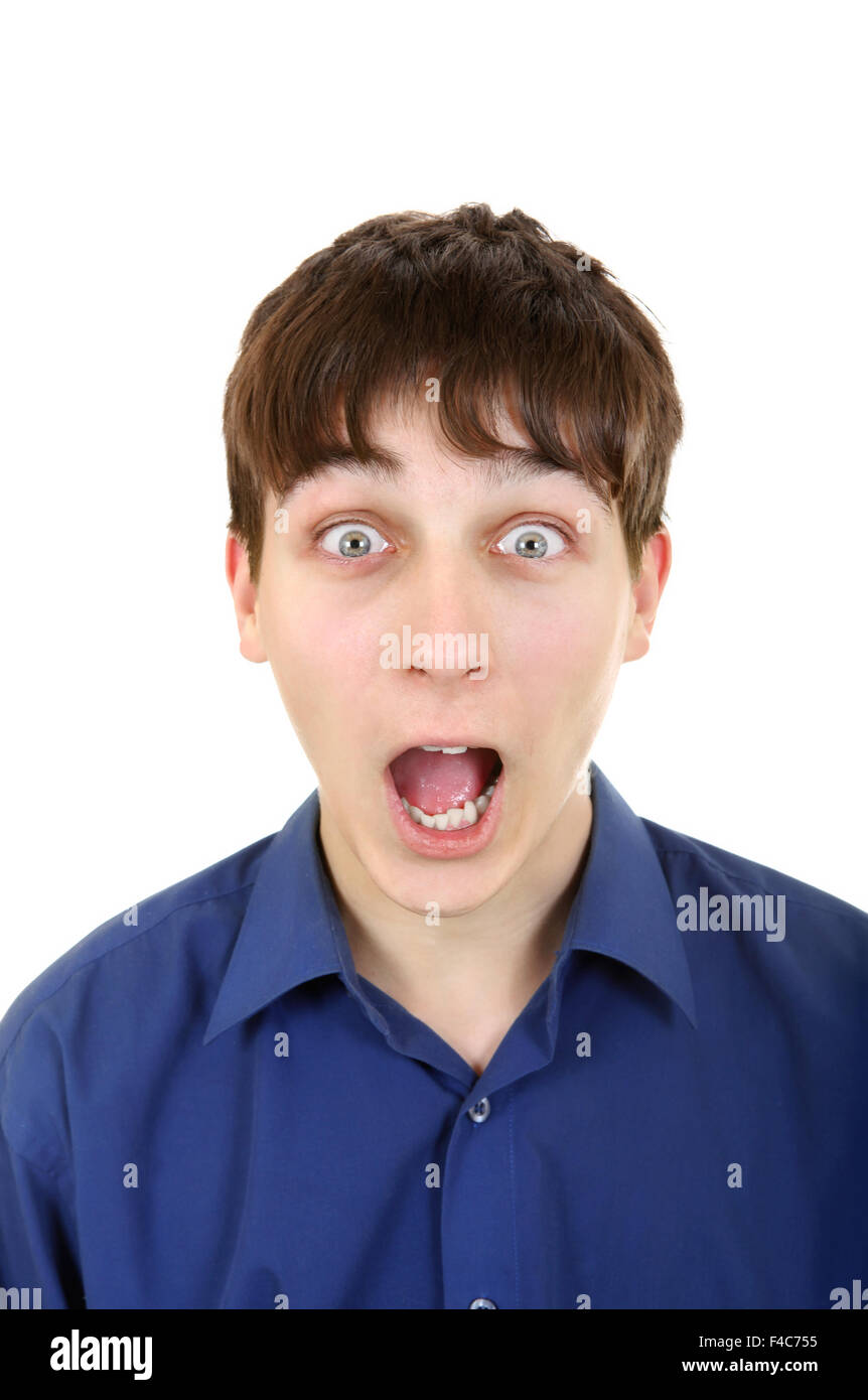Happy surprised teenager hi-res stock photography and images - Alamy