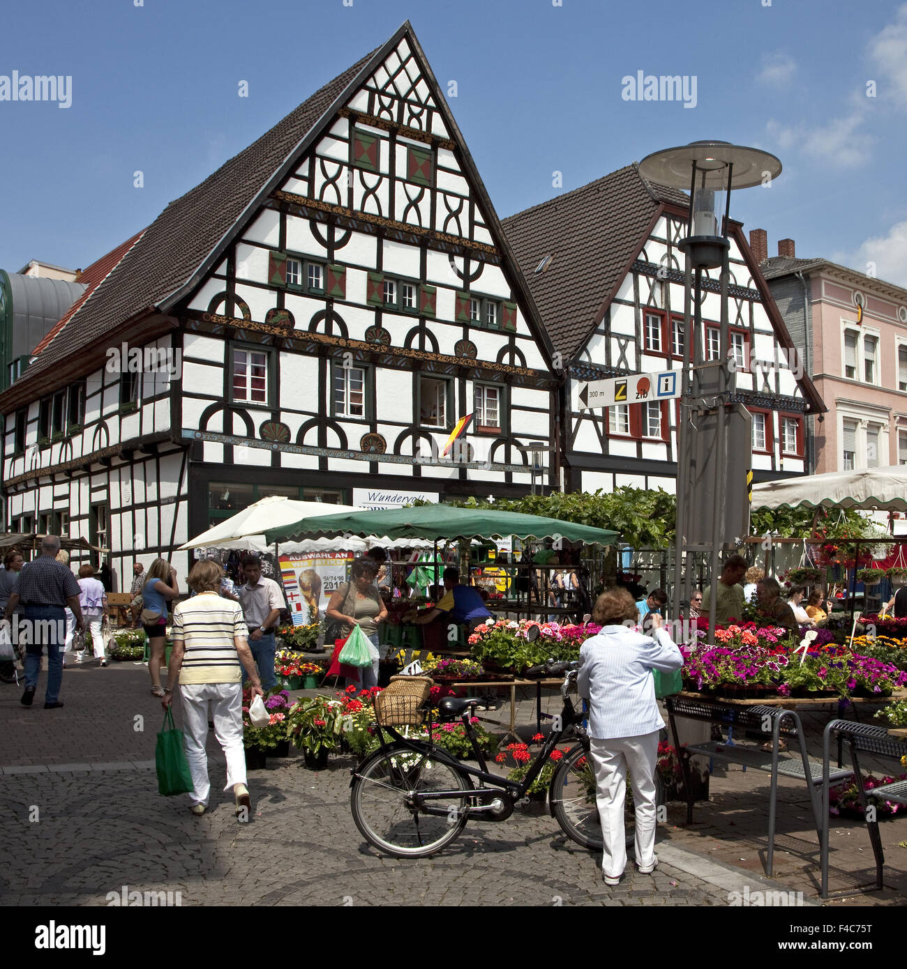 The old market in Unna, Germany Stock Photo - Alamy