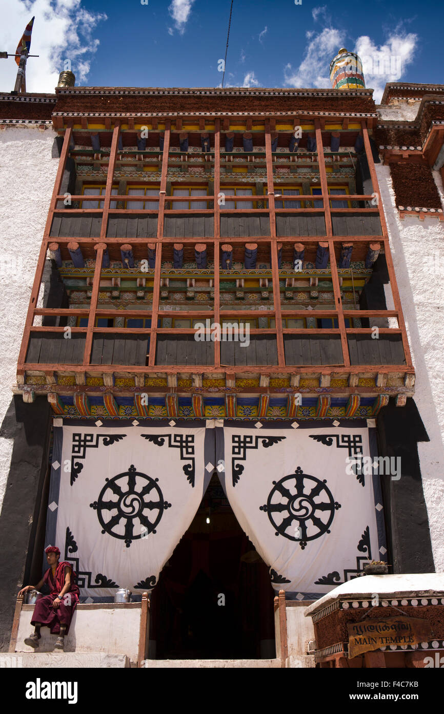 India, Jammu & Kashmir, Ladakh, Hemis Gompa Monastery, front where ...