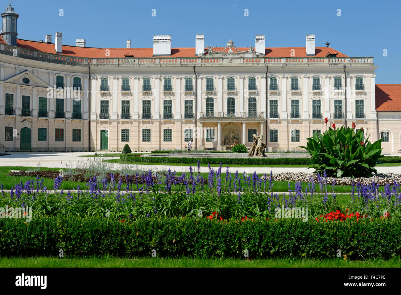 Schloss Esterházy or Esterházy Palace, Esterhazy, UNESCO, Lake Neusiedl, Fertőd, Hungary Stock ...