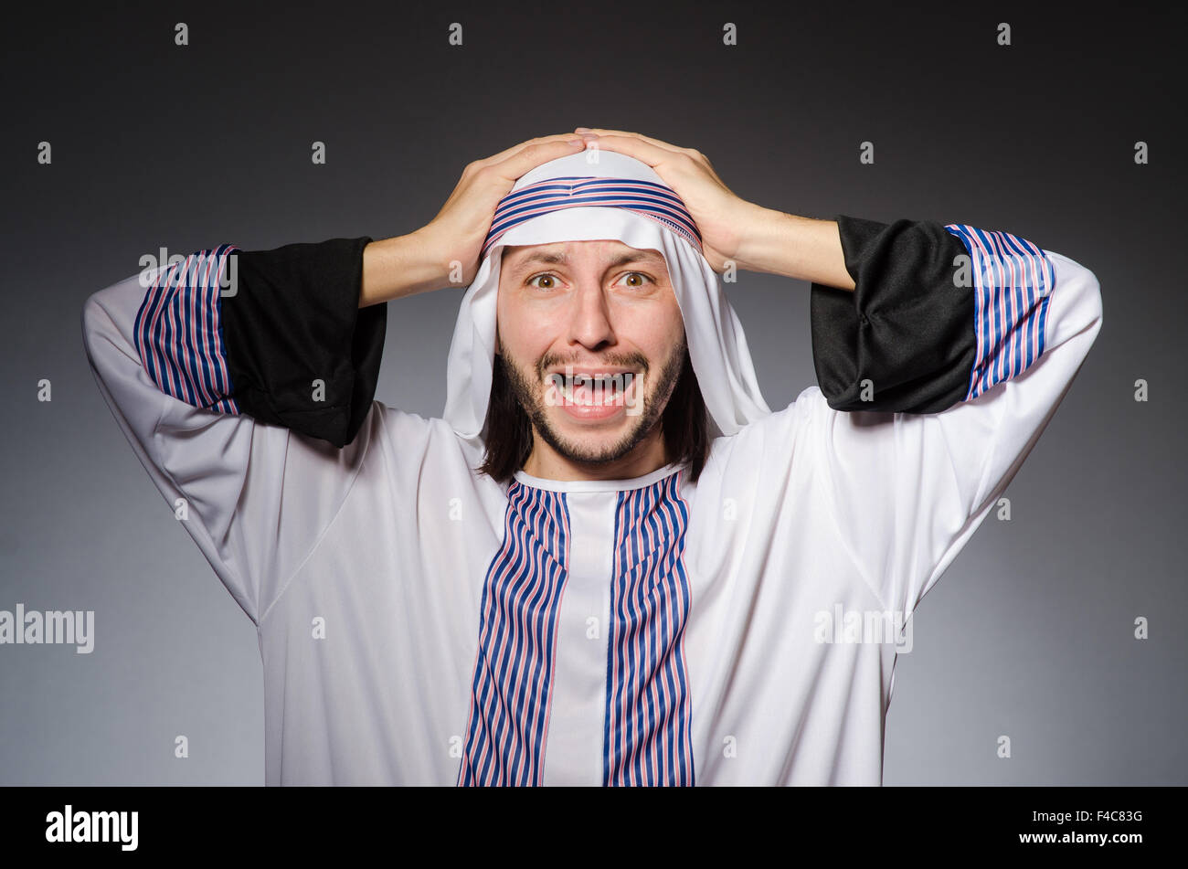 Arab man in diversity concept Stock Photo - Alamy