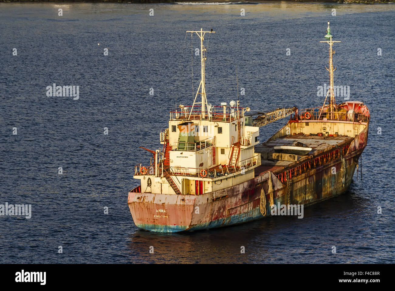 Old Neglected Ship St. George's Grenada Stock Photo - Alamy