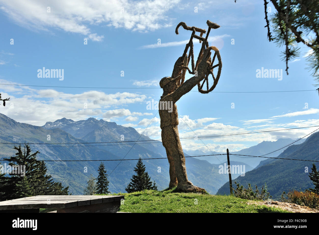 Regards to the cycle race Tour de France at Col du Télégraph, Route des ...