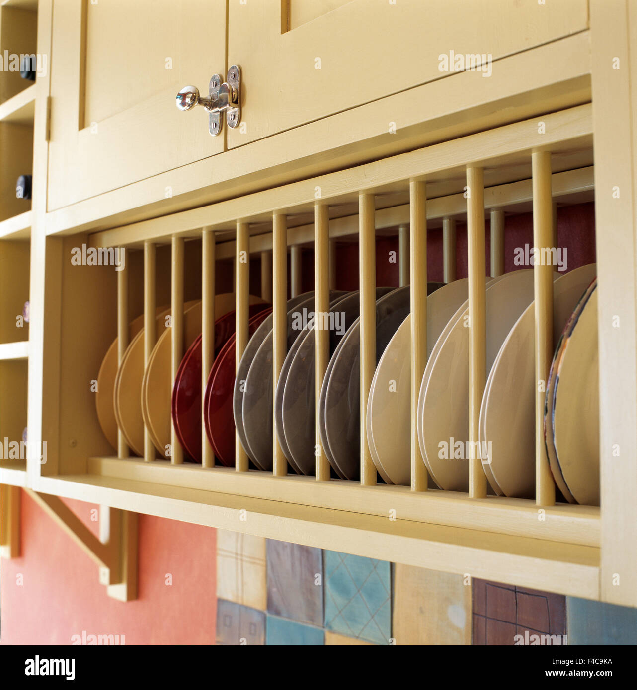 Plates in a Kitchen Stock Photo - Alamy