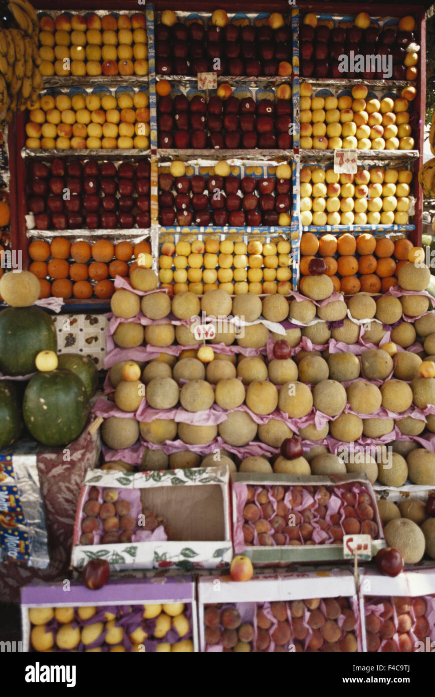 Egypt, Cairo, View of fruit display in market (Large format sizes ...