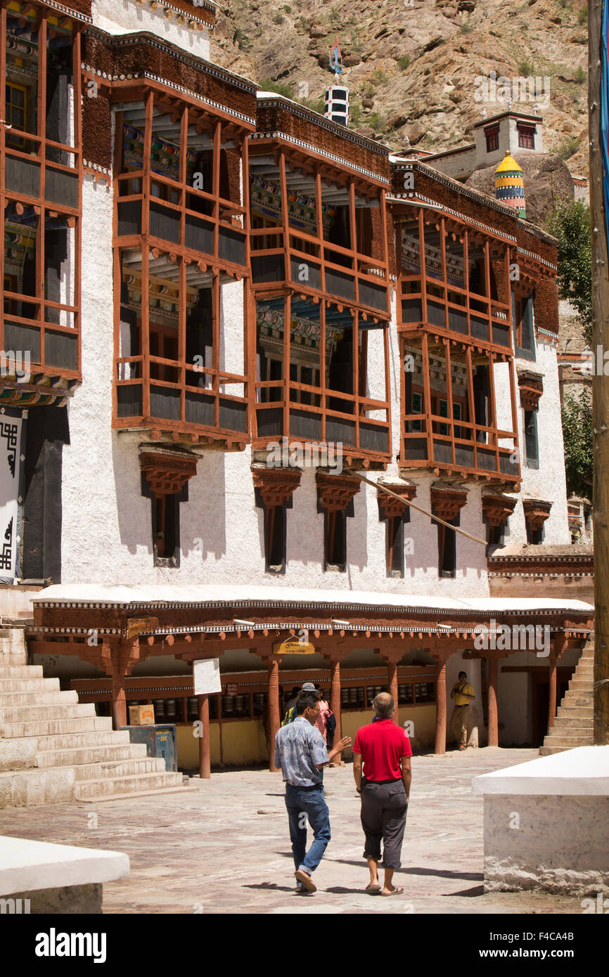 India, Jammu & Kashmir, Ladakh, Hemis Gompa Monastery visitors in ...