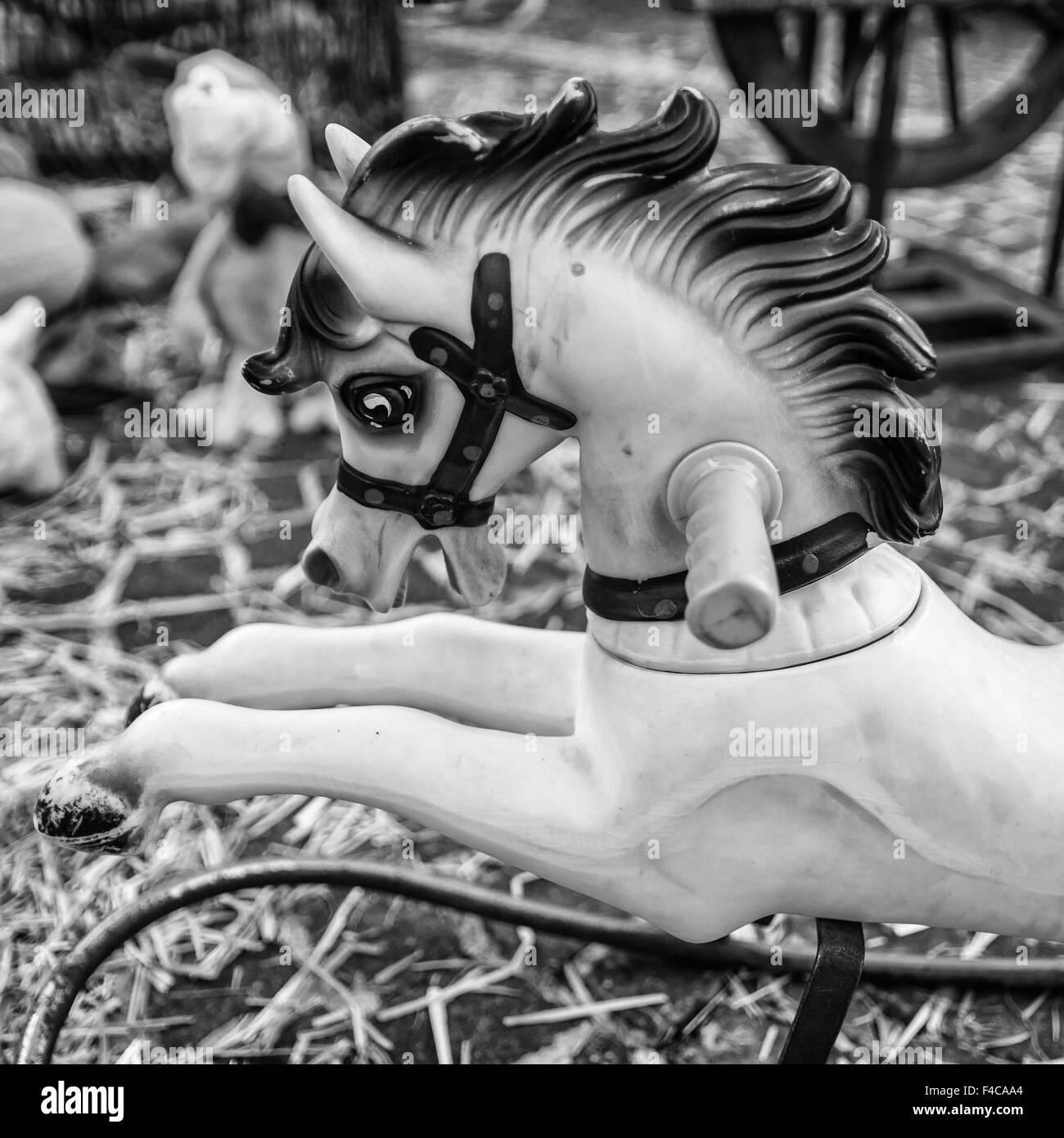 Old rocking horse hi-res stock photography and images - Alamy
