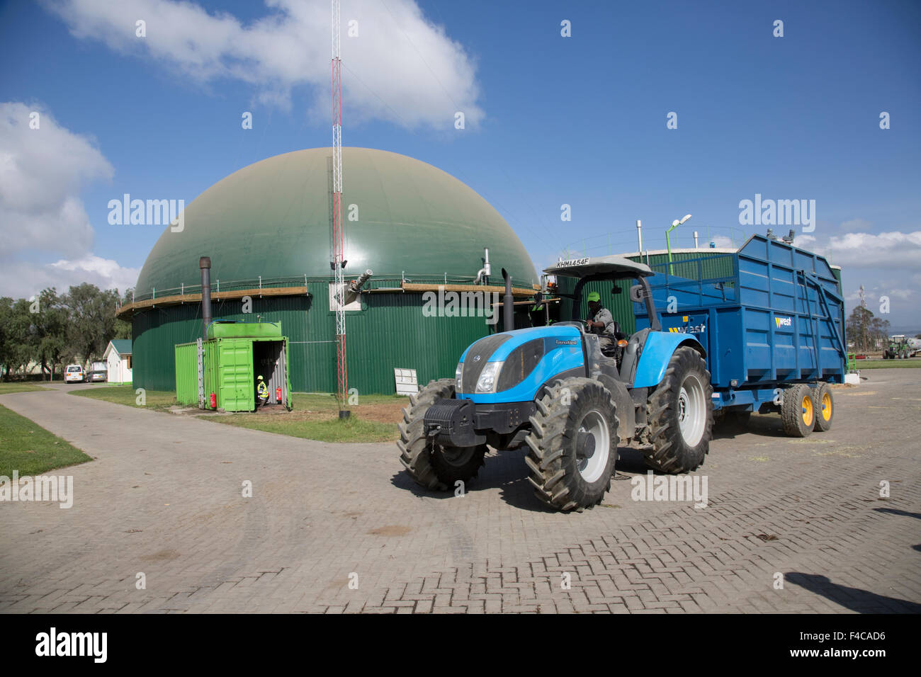 carrying organic flower waste to 2.4 MW Biogas Biojoule plant Gorge ...