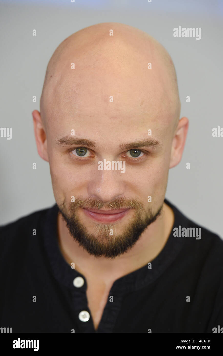 Karlsruhe, Germany. 16th Oct, 2015. Former US American drone pilot ...