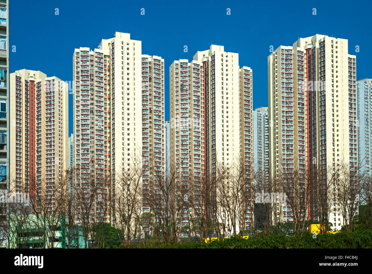 Hong Kong apartment block, China Stock Photo - Alamy