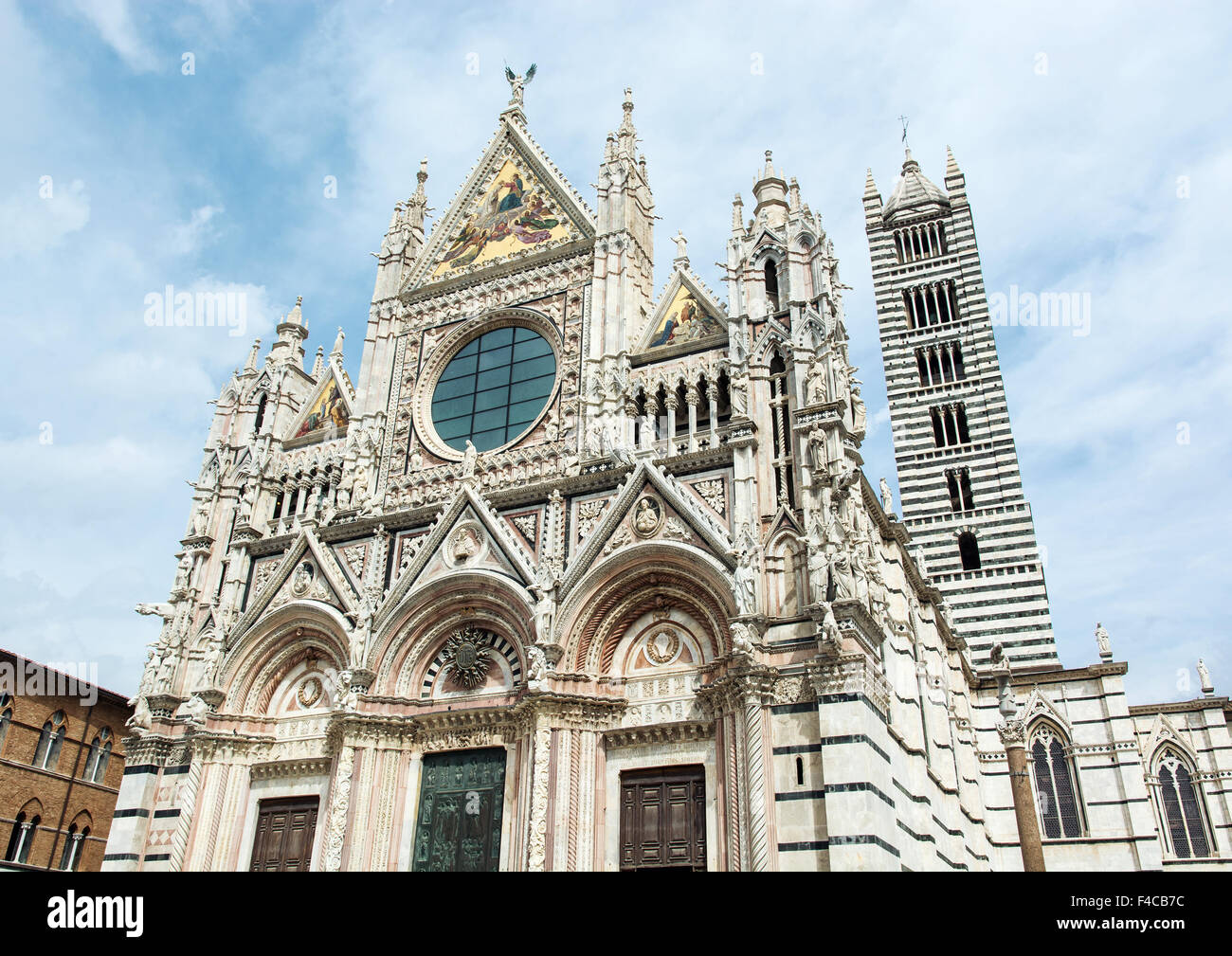 Siena cathedral (Duomo di Siena) is a medieval church in Siena, Italy ...