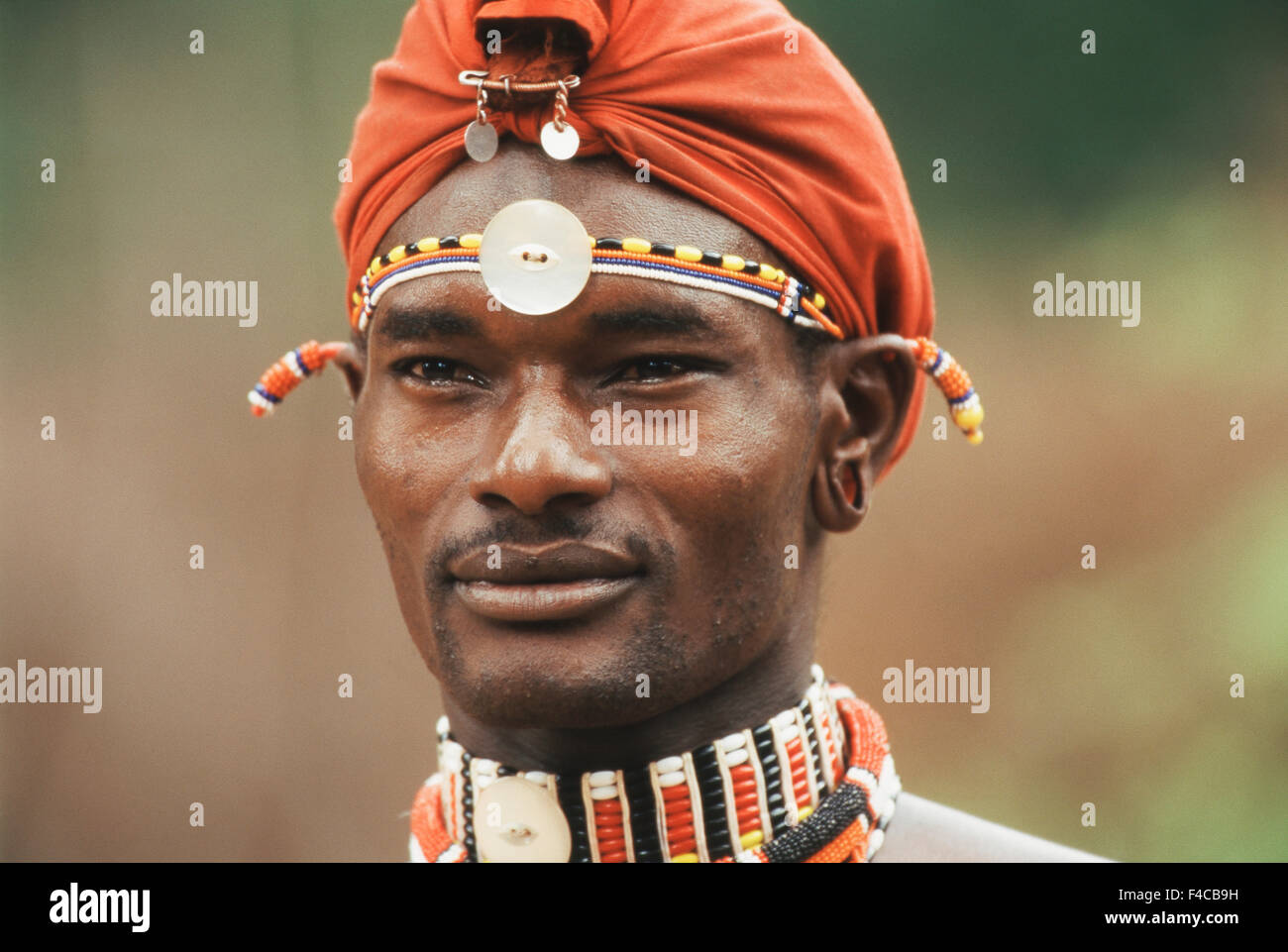 Kenya, Man looking Away and smiling. (Large format sizes available ...
