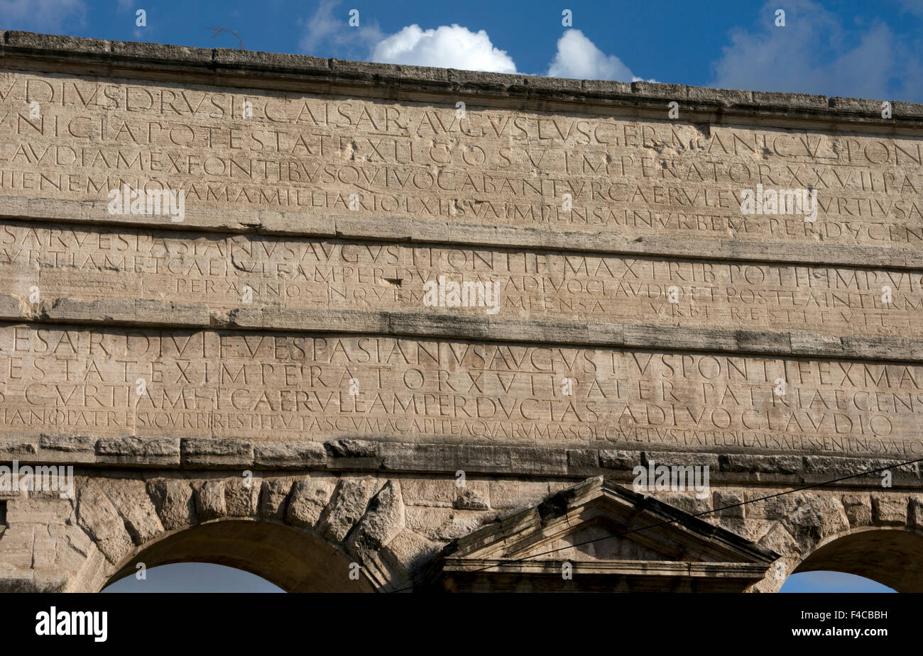 Porta Maggiore, East Gate to the city of Ancient Rome, Italy Stock ...