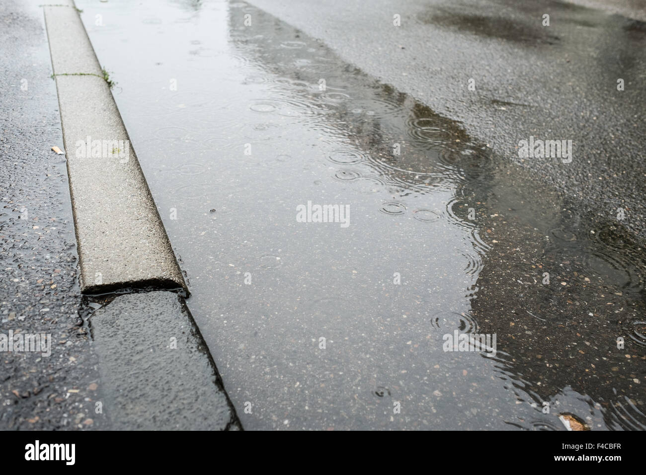 Raindrops in a puddle hi-res stock photography and images - Alamy
