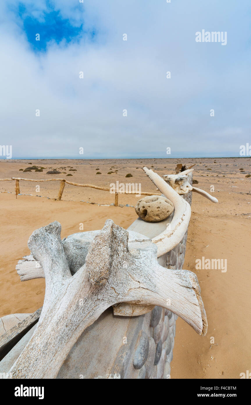 Whale bone, Entrance of Springbok Wasser, Skeleton Coast National Park ...