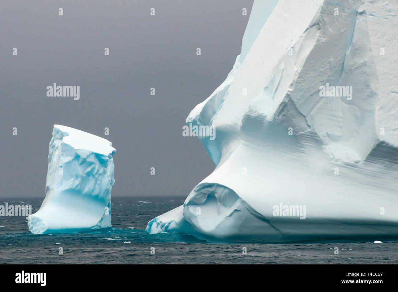 Antarctica. Bransfield Strait. Iceberg under stormy skies Stock Photo ...