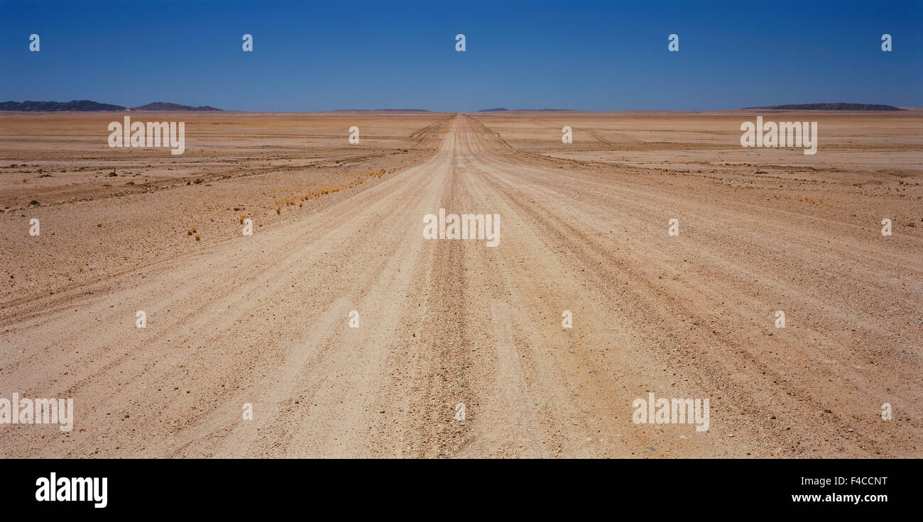 Namibia, View of empty highway in Namibian Desert (Large format sizes ...