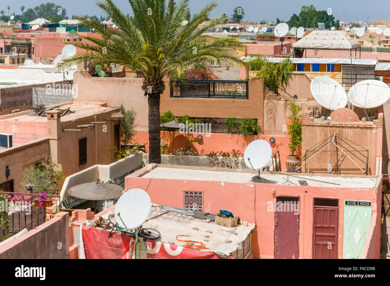 Rooftop view, Marrakech, Morocco Stock Photo - Alamy