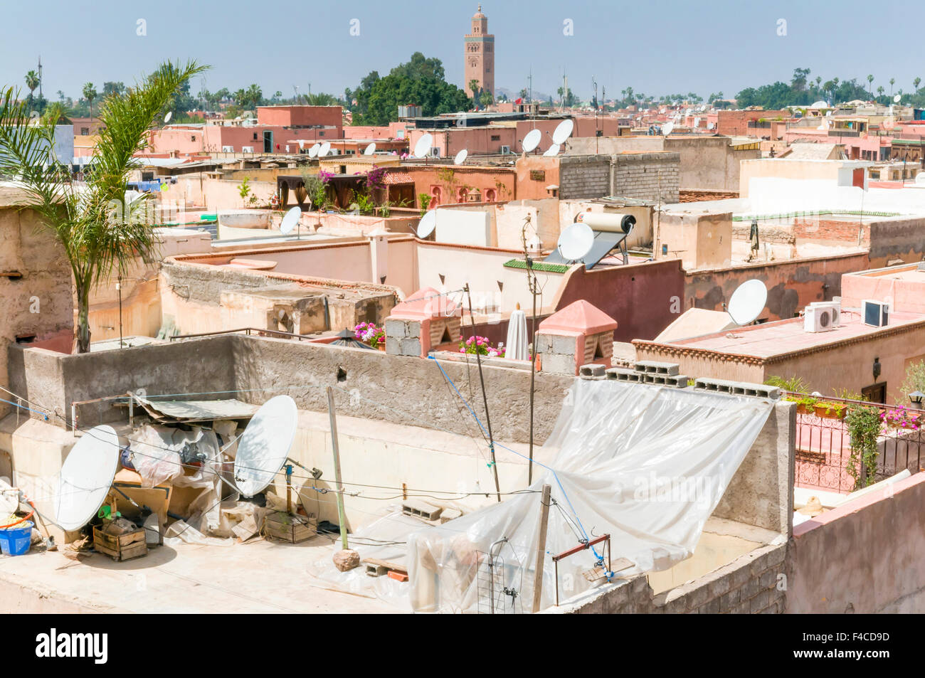 Rooftop view, Marrakech, Morocco Stock Photo - Alamy